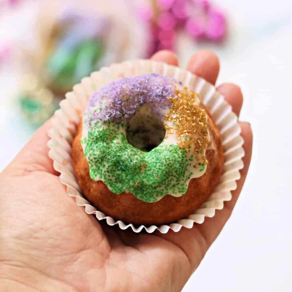 Mini King Cakes - The Kitchen Prep Blog