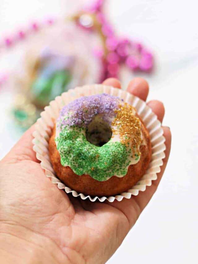 Mini King Cakes - The Kitchen Prep Blog