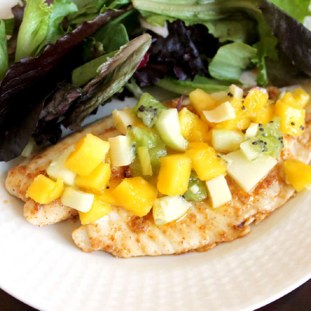 Fish with Mango Salsa - The Kitchen Prep Blog