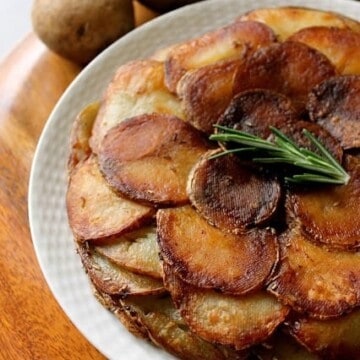 Layered Potato Cake (Pommes Anna) - The Kitchen Prep Blog