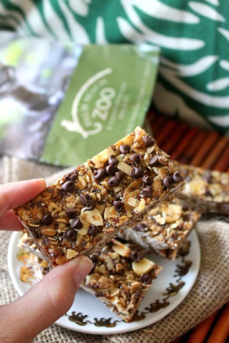 "Monkey Bars" (Banana Peanut Butter Chocolate Chip Granola Bars)