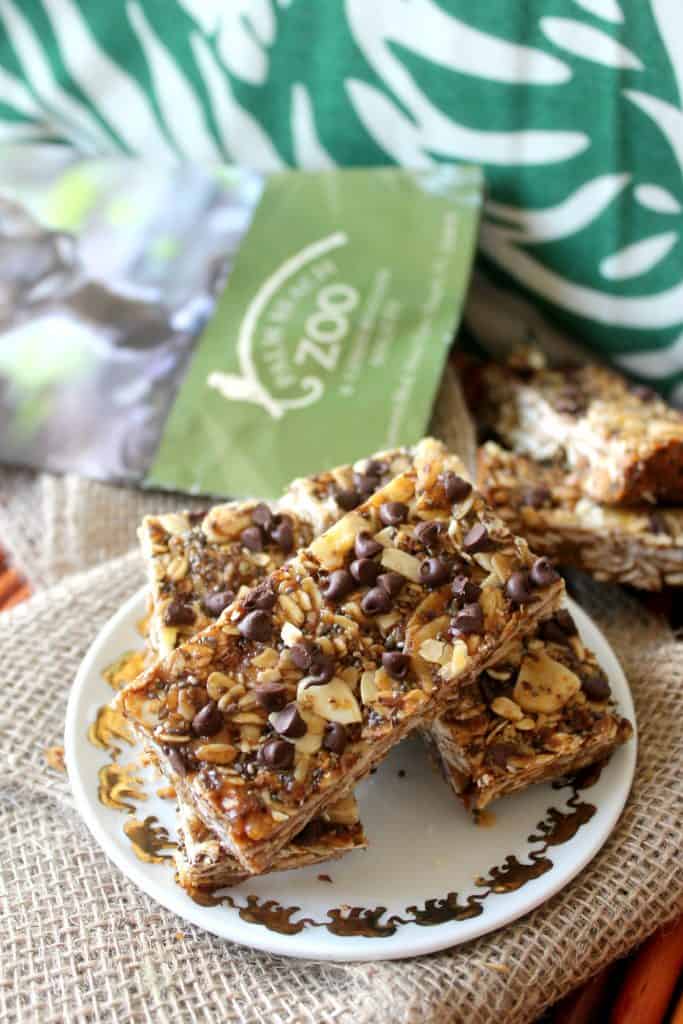 "Monkey Bars" (Banana Peanut Butter Chocolate Chip Granola Bars)