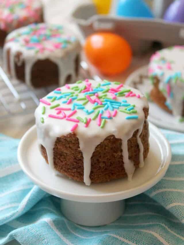 Mini Glazed Carrot Cakes - The Kitchen Prep Blog