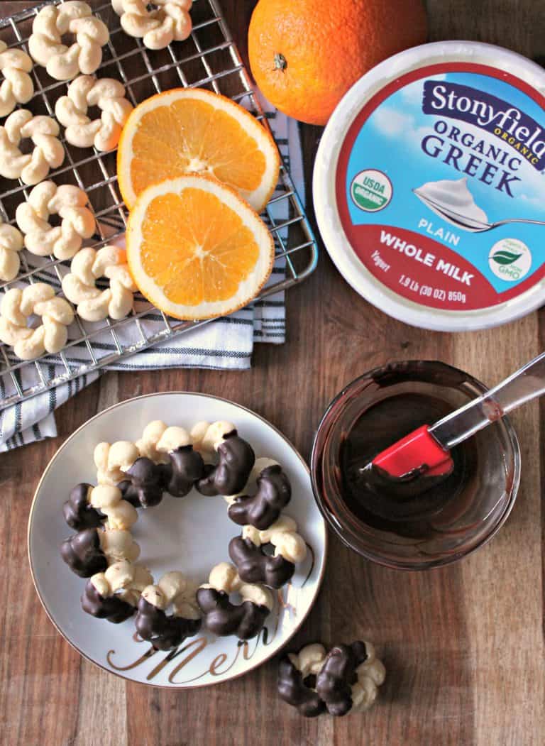 Chocolate Orange Spritz Cookies