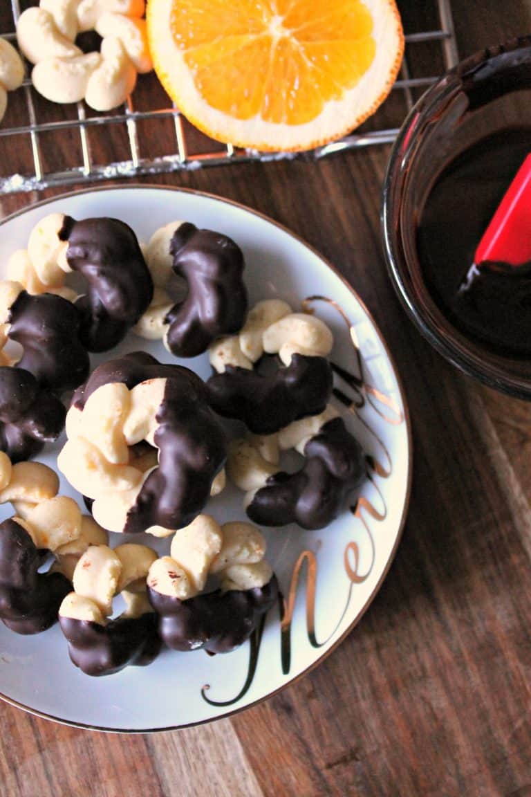 Chocolate Orange Spritz Cookies