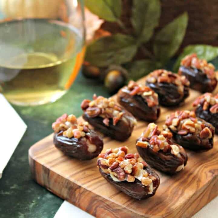 Honey-Cinnamon Cream Cheese Stuffed Dates - The Kitchen Prep Blog