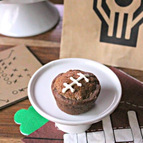 Football Pie Cookie Cups - The Kitchen Prep Blog