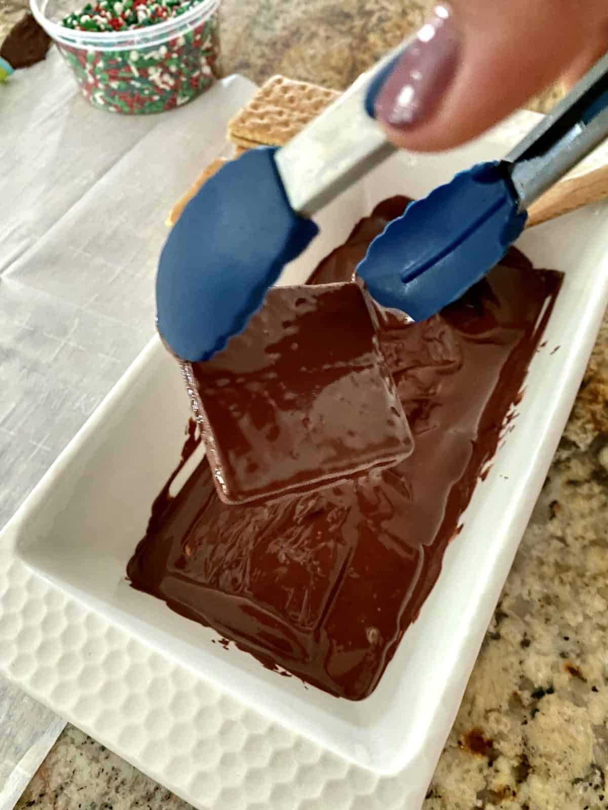 Chocolate Covered Graham Crackers - The Kitchen Prep Blog