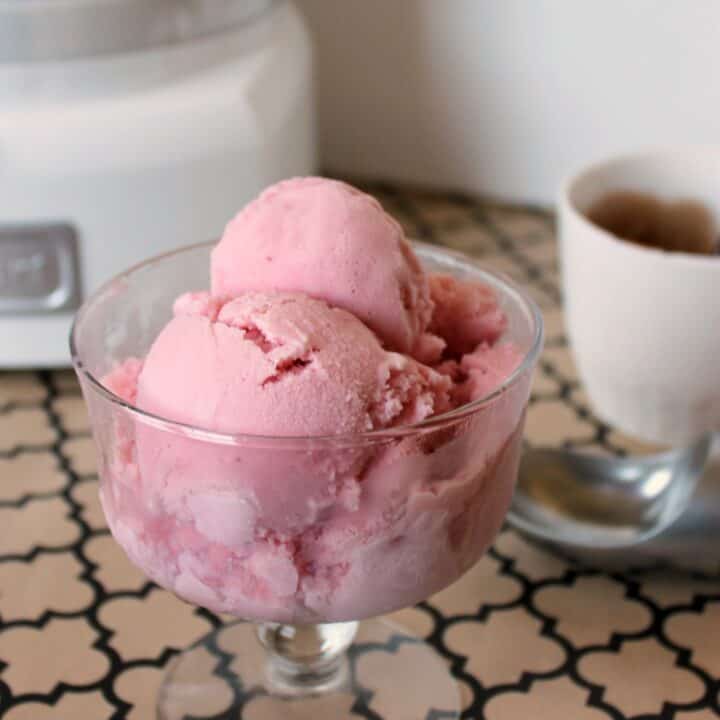 Strawberry Sherbet - The Kitchen Prep Blog