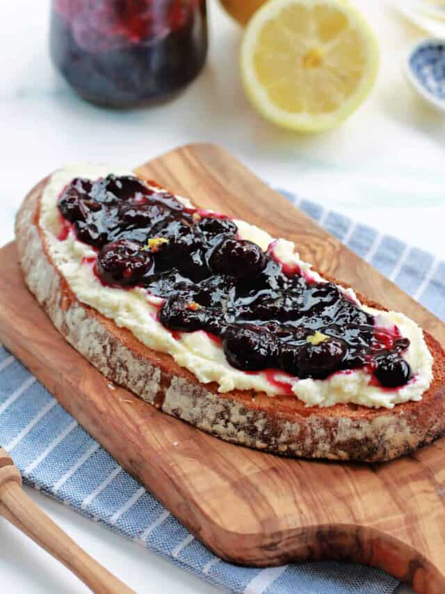 Blueberry Toast - The Kitchen Prep Blog
